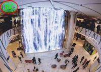 China P4.8mm Indoor Flexible High Resolution LED Display , Black LED Wall SMD2727 for sale