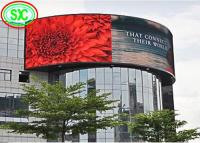 China P10 Outdoor LED Screen IP65 Waterproof Curved Video Wall 8000cd Brightness for sale