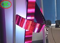 China SMD P10 Waterproof Curved Cylinder Curtain LED Display 360 Degree 320x160mm for sale