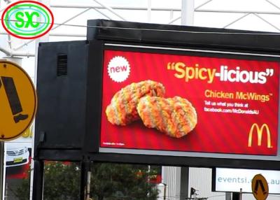 China P6 Outdoor Waterproof LED Billboard 6mm Pixel Pitch Full Color Display 27778 Pixels per sqm for sale