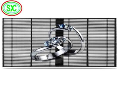 China Experience the Future of Advertising with Transparent LED Screen and Driving Method for sale