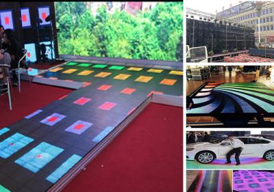 China P1.25 Outdoor LED Dance Floor 6500cd/m2 1920Hz Waterproof DJ Club Stage Screen for sale