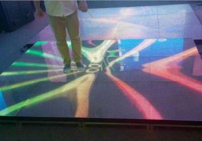 China P2.5 Custom Indoor LED Dance Floor 500x500mm Panel 2800nits with Rada Touch System for sale