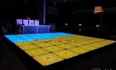 China P10 10000 Pixel RGB Portable LED Dance Floor IP65 Waterproof 640x640mm for sale