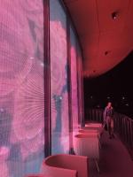 China P2.5 Transparent LED Screen 6000 nits 500x500mm Outdoor Full Color Video Wall for sale