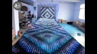 China Indoor Outdoor 4.81mm Pixel Pitch LED Dance Floor Brick 500x500mm IP65 2000kg Load Capacity for sale