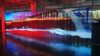 China Indoor Outdoor Transparent LED Screen P3.91-7.82mm 4500CD Brightness CE ROHS FCC for sale