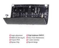 China P4 Soft Flexible LED Module Full Color 256x128mm 62500 Dots Sqm Rental Display for sale