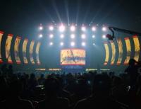 China P4 Soft Flexible LED Module Full Color 256x128mm 62500 Dots Sqm Rental Display for sale