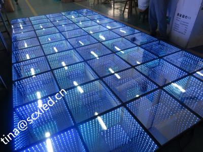 China Indoor Full Color Portable LED Dance Floor Panel 4.81mm Pixel 500x500mm Cabinet for sale