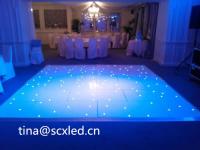 China Indoor SMD3535 Sound Active DJ LED Dance Floor Panel 4.81mm Pixel Pitch 500x1000mm for sale