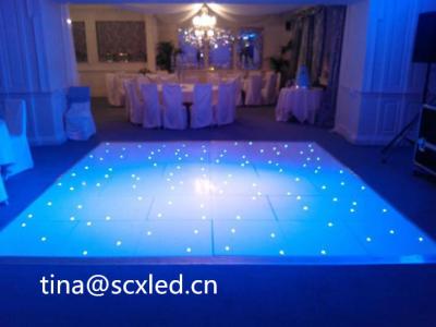 China Indoor SMD3535 Sound Active DJ LED Dance Floor Panel 4.81mm Pixel Pitch 500x1000mm for sale