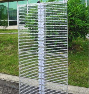 China Full Color Tube Chip Transparent LED Panel SMD2121 Customizable Screen Size for sale