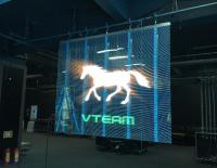 China Slim P1.25 Transparent Glass LED Display - 70% Transparency, 25,400 Pixels/m² Density for sale