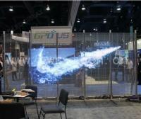 China Slim P1.25 Transparent Glass LED Display - 70% Transparency, 25,400 Pixels/m² Density for sale