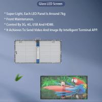 China Shopping Mall G3.9-P7.81 Mesh Ultra-Thin Transparent LED Display 6500cd/m2 1920Hz for sale