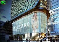 China P10.42 Transparent Glass LED Screen 83% Transparency 800W for Window Display for sale
