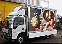 China Commercial Waterproof P8 LED Display Screen for Mobile Trucks - 7000cd/m² Brightness, 8mm Pixel Pitch for sale