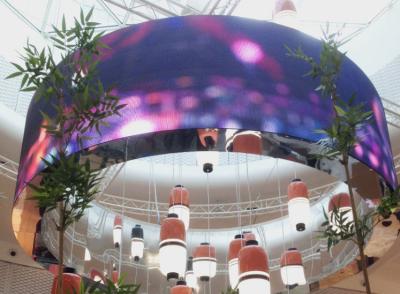 China P4 Soft Flexible LED Display Screen 62500 Dots Sqm RGB Full Color 4mm Pixel Pitch for sale