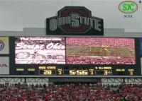 China p10 outdoor high brightness large stadium perimeter led screen with score system for sale