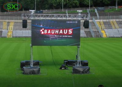 China Outdoor Full Color P10mm LED Stadium Screen 10000dots/sqm 7500cd Brightness for sale