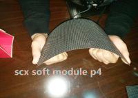 China P4 Curving LED Video Screen Curtain Flexible Led Display Module Full Color for sale