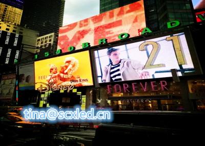 China P10 Outdoor Full Color LED Advertising Screen 10mm Pixel Pitch 5000cd/m² Brightness IP65 Waterproof for sale