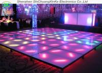 China P8.928 Full Color Interactive LED Floor Tile Screen - 1000x500mm Cabinet, 5000cd/sqm Brightness, IP64 Rated for sale