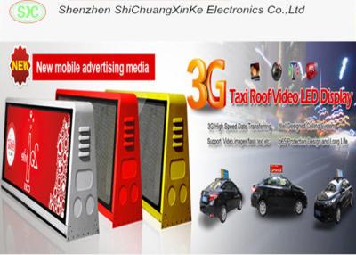 China Outdoor P5 SMD Full Color LED Display with 5mm Pixel Pitch and 7000cd/m² Brightness for Taxi Roof Advertising for sale