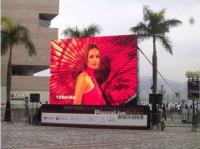 China Outdoor P10 Full Color LED Display Roadside Digital Signage 7500cd Brightness 100000h Lifespan for sale
