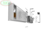 China 1R1G1B Adhesive LED Transparent Film Screen on Glass 1000x500mm 7500cd/m2 for sale