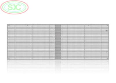 China 1R1G1B Adhesive LED Transparent Film Screen on Glass 1000x500mm 7500cd/m2 for sale