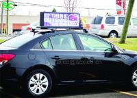 China P6 HD Full Color LED Car Roof Display Screen 192x192mm 8000cd/m² WiFi 4G 3G Remote Control for sale