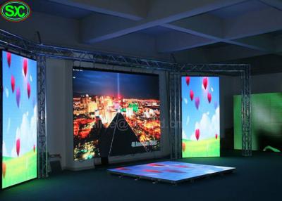 China SMD 2121 HD P3.91 Indoor LED Curtain Video Wall 1000x1000 Cabinet Meanwell Novastar for sale