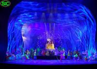 China Soft Transparent Flexible LED Curtain Display 10mm Pitch MBI IC 10000pixels/m² for sale