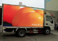 China P10 Mobile Truck LED Display Outdoor Full Color Advertisement Trailer Sign 10000pixels/m2 8000cd Brightness for sale