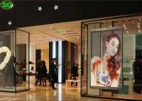 China P3.91 Hanging Transparent LED Screen 90% Transparency 5000cd Brightness for Indoor Display for sale