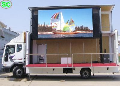 China P4 High Resolution Full Color Truck LED Display - 4mm Pixel Pitch, 62,500 Pixels/m² Resolution for Mobile Advertising for sale