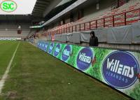 China P10 Portable Waterproof Full Color Stadium Perimeter LED Display 10000pixels/m² 8000cd/m² for sale