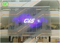 China Full Color Transparent Led Screen For Window Advertising , Glass Display Screen for sale