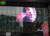China 93% Transparent TL19.23 LED Video Advertising Screen 1000x1000mm Lightweight 9.6kg for sale