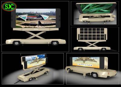 China P6 Mobile Truck LED Display 6mm Pitch 6500cd Brightness Digital Advertising Sign Trailer for sale
