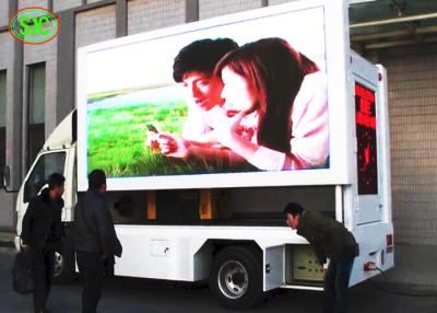 China P6 Mobile Truck LED Display 6mm Pitch 6500cd Brightness Digital Advertising Sign Trailer for sale