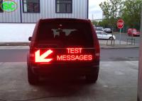 China RGB Car LED Sign Display 320x160mm IP65 Waterproof with Meanwell Power Supply 8000cd/m² Brightness for sale