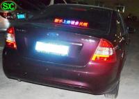 China P10 Single Red Car LED Sign Display 320x160mm with Meanwell Power Supply, 8000cd/m² Brightness for sale