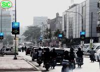 China P6 Outdoor Pole Street Advertising LED Display Screen 128x128mm 62500pixels/m² for sale