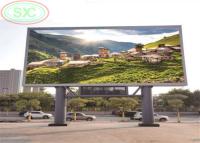 China Outdoor Single LED Sign P5 P6 P10 Billboard 5500 cd/m2 IP65 for Bus Stops Gas Stations for sale