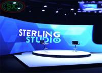 China P2.976 HD Indoor Flexible LED Screen 1500cd/m2 with Arc Locks for Theatre TV Station for sale