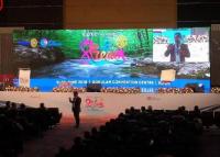 China Die-Cast Aluminum P4 SMD2727 Full Color LED Display 640x640mm Ultra Slim Outdoor Screen for sale