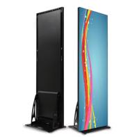China Indoor P2.5mm LED Poster Display Digital Signage Screen 500x1000mm Cabinet for sale